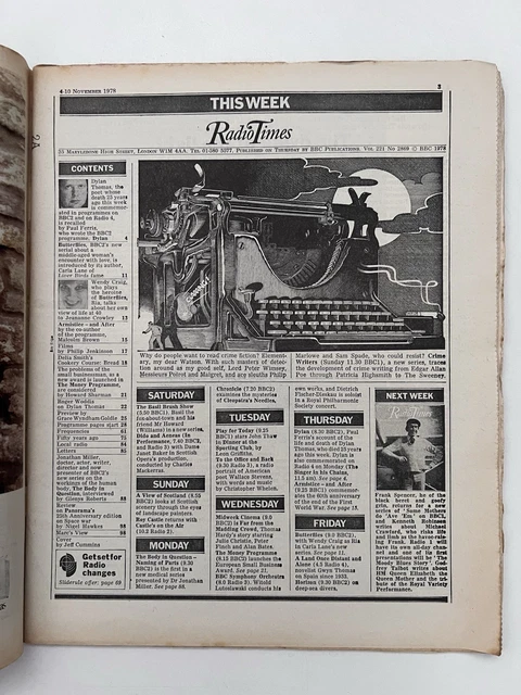 RADIO TIMES MAGAZINE – Mind and Body Jonathan Miller BBC2 – 4-10 Nov ...