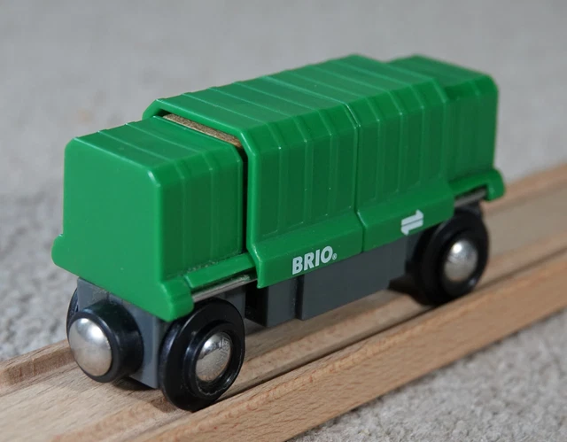 BRIO 33561 GREEN BOXCAR with CARGO for Thomas and Friends Wooden ...