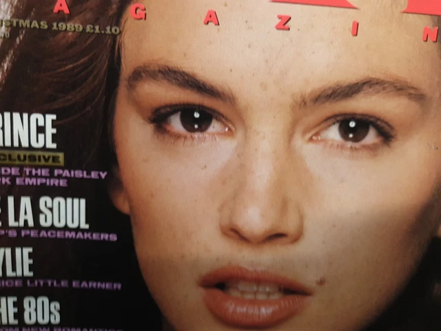 SKY MAGAZINE DECEMBER 1989 - Cindy Crawford, Supermodels, Kylie Minogue ...