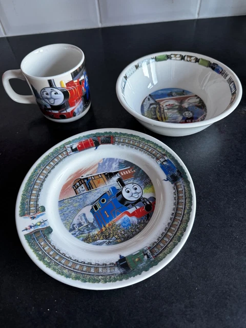 THOMAS THE TANK Engine Wedgewood 3 Piece Cup, Bowl & Plate Set, 1980's ...