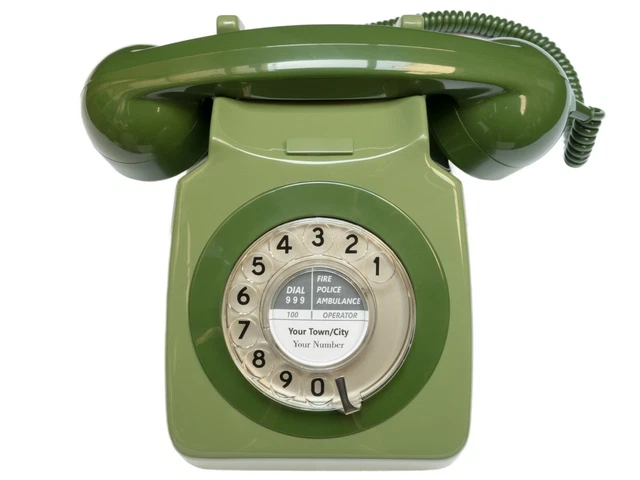 VINTAGE 1970S RETRO GPO 746 Dial Telephone - Two-Tone Green - Fully ...