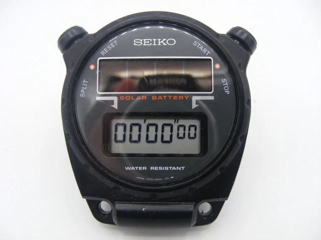 VINTAGE SEIKO SOLAR Battery Stopwatch - Model SO25-6000 £44.99 ...