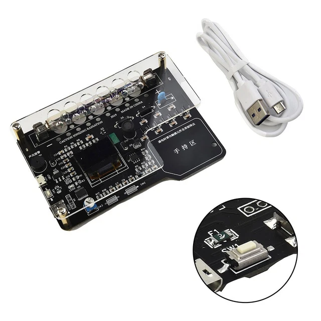 DIY GEIGER COUNTER Kit Assembled Module Radiation Detector Tester OLED ...