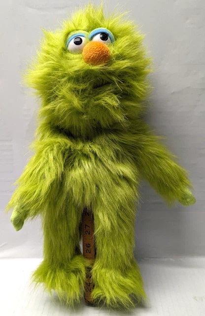 SILLY PUPPETS 14& Scruffy Green Monster Hand Puppet 2014 $24.99 - PicClick