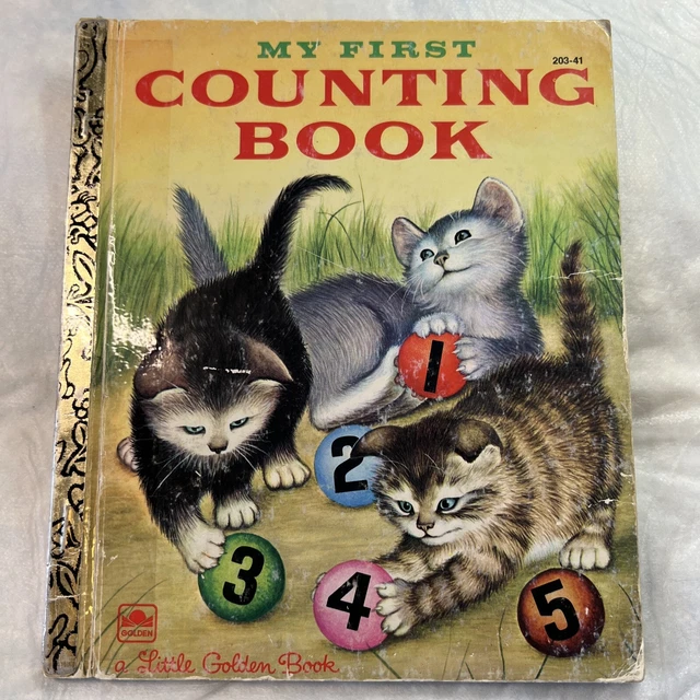 VINTAGE A LITTLE Golden Book My First Counting Book 203-41 #135 £1.57 ...