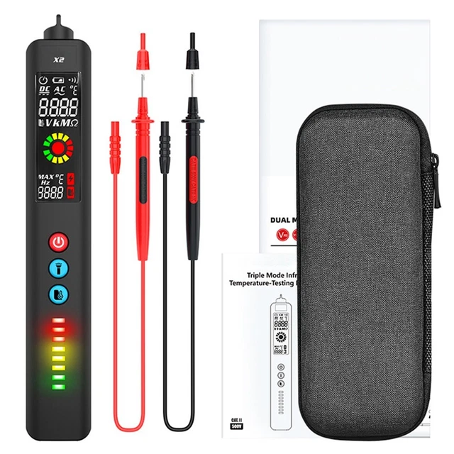 CRAYON DE TEST NCV multimètre intelligent avec mesure de température ...