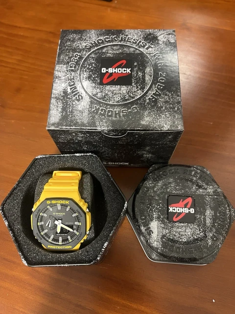 CASIO G-SHOCK CARBON Core CasiOak Men's Yellow Watch GA-2100 GA-2110SU ...