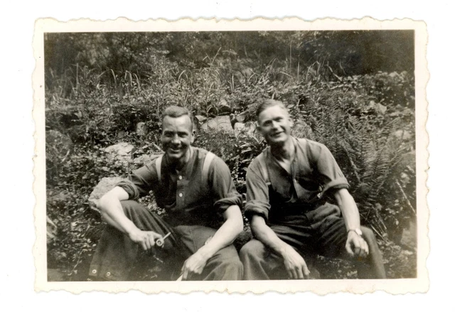 WW2 WORLD WAR Two military photograph 2 soldiers portrait Ben & Jack ...
