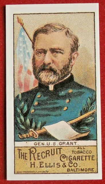 AMERICAN CIVIL WAR Generals - Card #01 - ULYSSES S. GRANT - Ellis ...