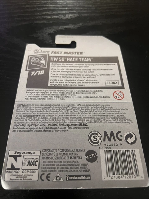 HOT WHEELS FAST Master HW 50 Race Team $10.00 - PicClick CA