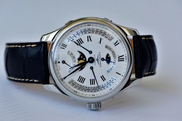 LONGINES MASTER COLLECTION Retrograde Moonphase 44mm Automatic Swiss L2 ...