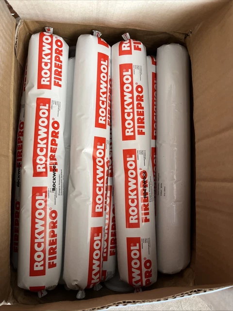 ROCKWOOL FIREPRO ACOUSTIC Intumescent Sealant PACK 12 White £31.90 ...