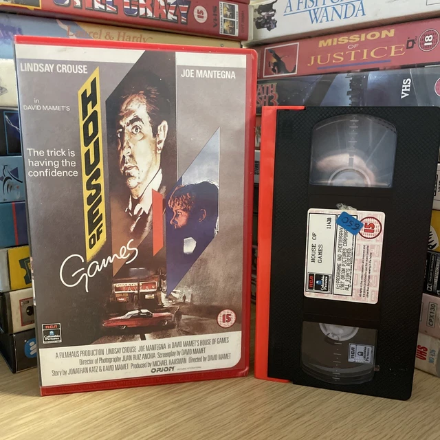 HOUSE OF GAMES - Big Box Ex-rental VHS - Lindsay Crouse, Joe Mantegna ...