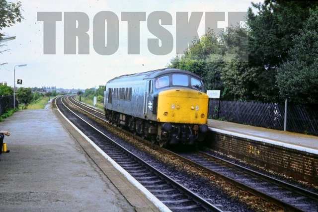 35MM SLIDE BR British Rail Diesel Loco Class 45 45135 Long Eaton 1982 ...