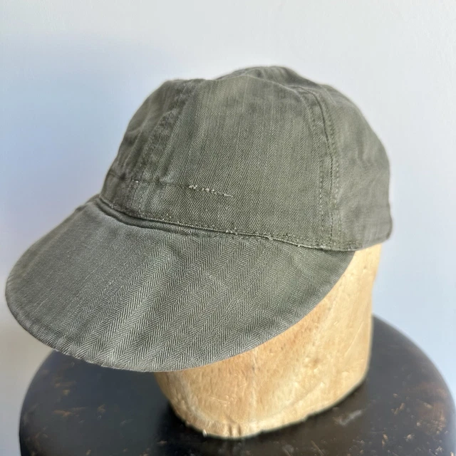 ORIGINAL WWII US Navy HBT Mechanics Cap N-3 Hat Size 7 1/4 Original £ ...