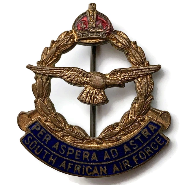 WW2 SOUTH AFRICAN Air Force SAAF Corps S. Africa ENAMEL Sweetheart ...