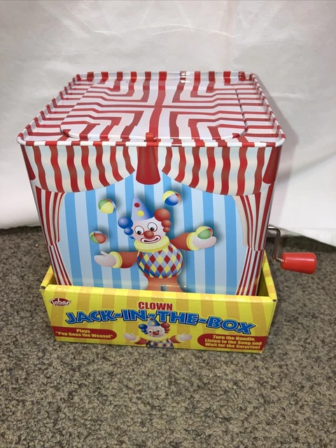 TRADITIONAL STYLE MUSICAL Circus Clown Pop Up Jack In The Box Toy £12. ...