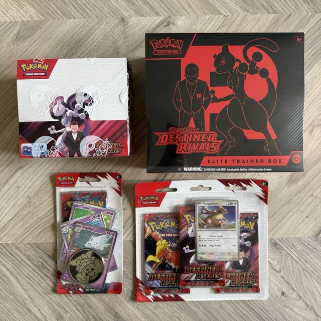 POKEMON TCG - Destined Rivals Booster Box Elite Trainer Box ETB Bundle ...