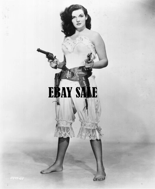 Sexy Jane Russell Gun Outlaw Star Busty Barefoot Pistol Bare Legs Photo