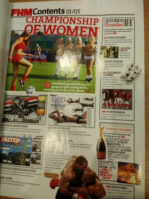 FHM MAGAZINE JAN 2005 Alyssa Milano Carmen Electra, Tera Patrick ...