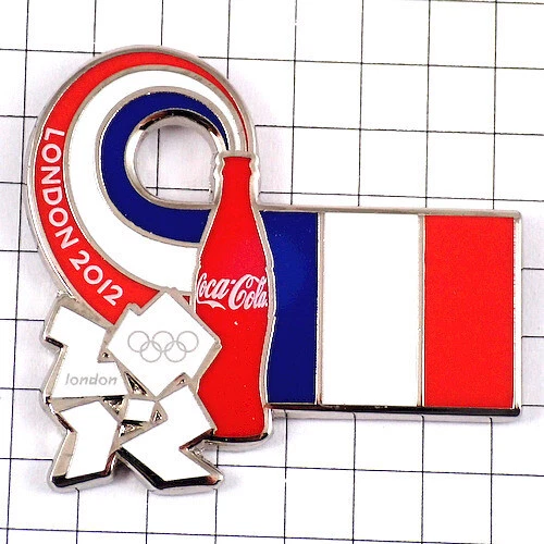 PIN BADGE LONDON Olympics Coca-Cola National Flag France 2012 Olympic ...