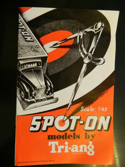 MODEL COLLECTOR REPRODUCTION 1960's SPOT-ON Models By Tri-ang Catalogue ...