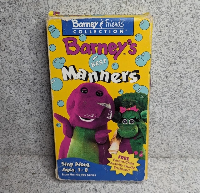 BARNEY & FRIENDS Barneys Best Manners Sing Along VHS stéréo 1993 EUR 5 ...