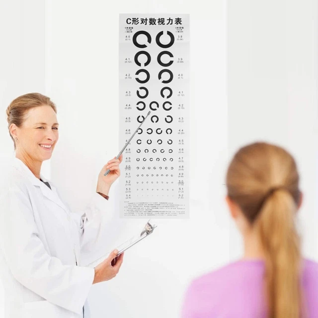 EYE EXAM CHART Vision Test Poster Toddler Child Flip Pocket £7.69 ...