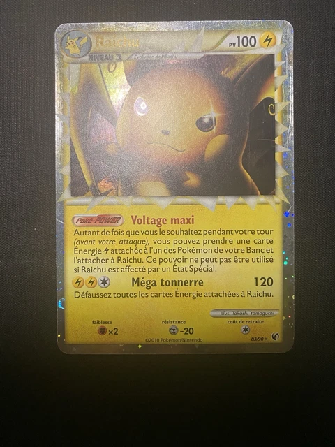 CARTE POKÉMON : Raichu Prime 83/90 HGSS Indomptable Française EUR 1,00 ...