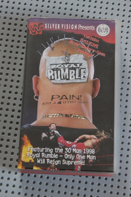 WWF WRESTLING ROYAL RUMBLE 1998- VHS video-Triple H-Chyna-Chris Jericho ...
