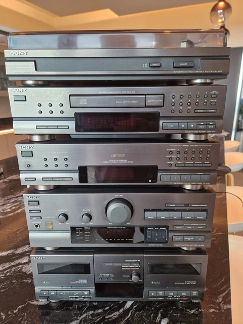 SONY LBT-D507 HIFI Stereo 5 Stack System Amp CD Tuner Twin Tape ...