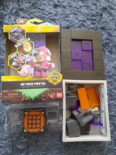 MINECRAFT TREASURE X Mini Figure Nether Portal Wither Skeleton And ...