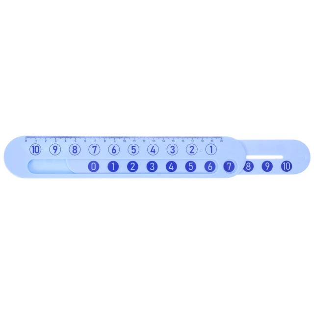 MATHS NUMBERS LINE for Children Slide Ruler Addition Mathematics ...