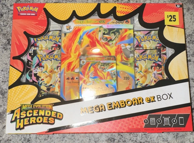 POKÉMON TCG MEGA Evolution: Ascended Heroes Mega Emboar ex Promo Kit ...