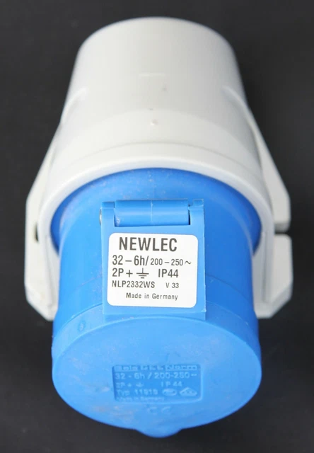 &COMMANDO& TYPE ANGLED 16A Single Phase Socket Outlet by Newlec £4.99 ...