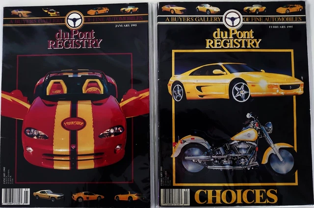 DUPONT REGISTRY A Buyers Gallery of Fine Automobiles Magazines Jan to ...