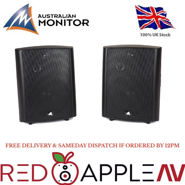 AUSTRALIAN MONITOR AMPAV40B Powered Active Commercial Speakers 40W ...