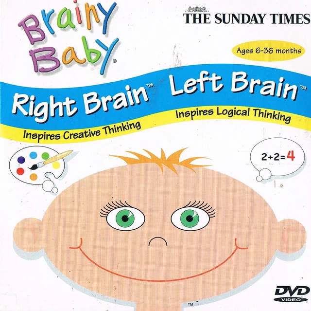 BRAINY BABY - Right Brain, Left Brain - Factual DVD N/Paper £1.65 ...
