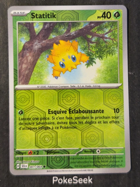 CARTE POKEMON STATITIK REVERSE 001/064 EV6.5 Fable Nébuleuse SFA FR ...