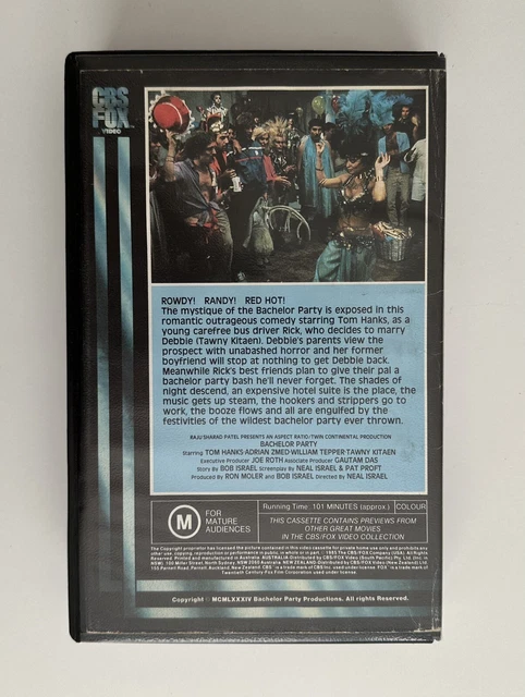 BACHELOR PARTY [VHS] CBS Fox Video Big Box Ex-Rental Tape 1984 Comedy ...