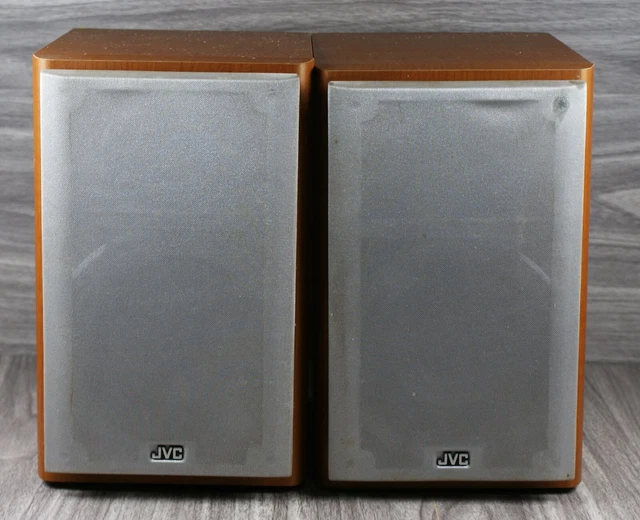 JVC VINTAGE PAIR Bookshelf Speakers Wood Pine Effect (SP-UXS59) 70W 6 ...