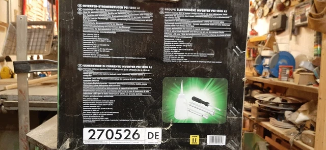 PARKSIDE GENERATOR GENERATOR Inverter PGI 1200 A1 Original Boxed NEW £ ...