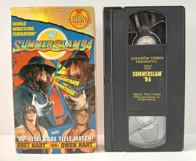 WWF SUMMERSLAM 94 (VHS, 1994) Vintage Wrestling Tape NON-RENTAL Nice ...