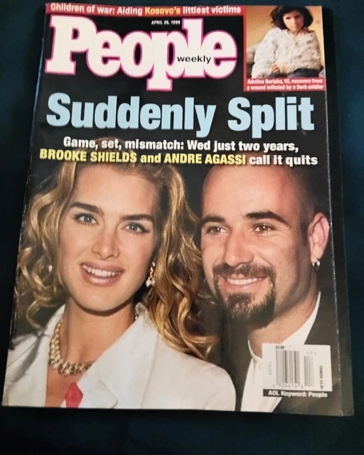 PEOPLE MAGAZINE SUDDENLY Split BROOKE SHIELDS and ANDRE AGASSI April 26 ...