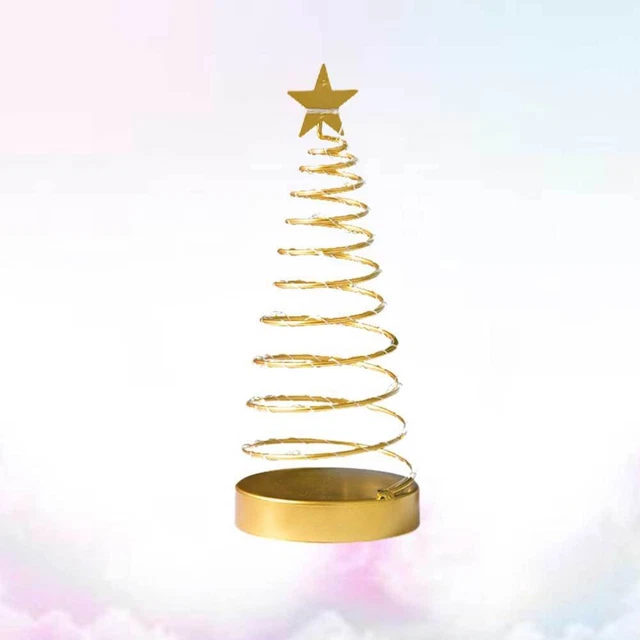 PRE LIT COIL Christmas Tree Desktop Tree Decor Desktop Decorations Tree ...