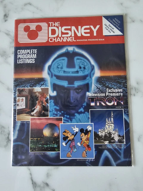 THE DISNEY CHANNEL Magazine, Premiere Issue, TRON PLUS, unopened £15.72 ...