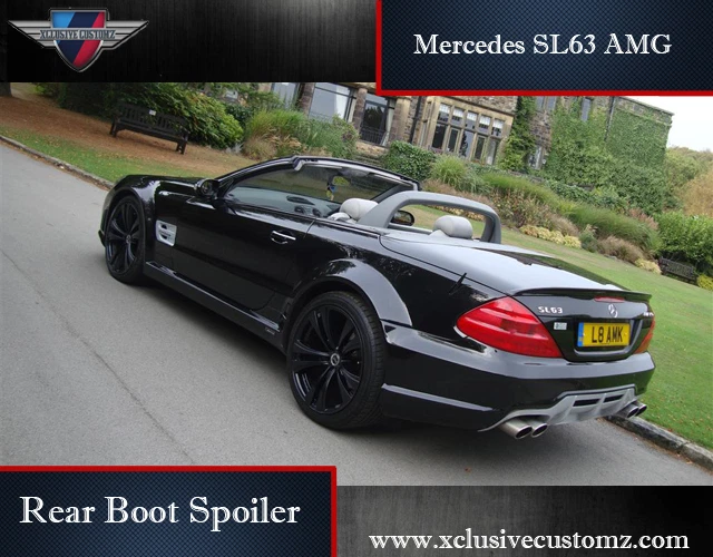 MERCEDES SL63 AMG Rear Boot Spoiler for Mercedes SL Tuning R230 £161.00 ...