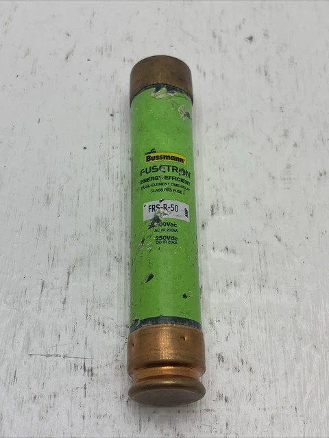 BUSSMAN FUSETRON FRS-R-50 Dual-Element Time-Delay Fuse $15.99 - PicClick
