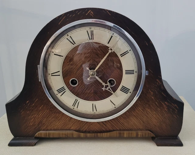 ANTIQUE BENTIMA STRIKING Mantel Clock with 'Perivale Movement' 1930's ...
