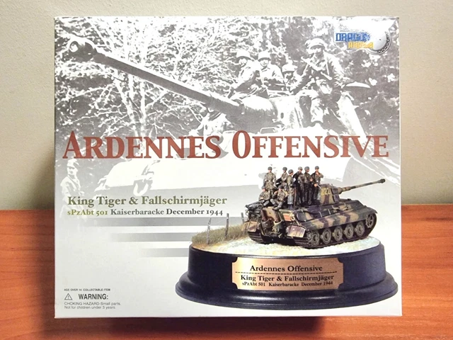 DRAGON CYBER HOBBY "Ardennes Offensive" Kingtiger w/ Fallschirmjager ...